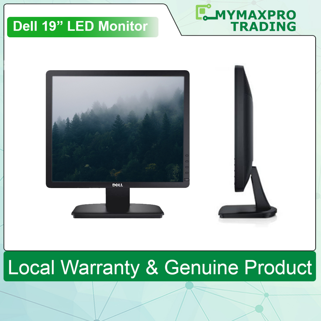 Dell E1913S 19 LED Monitor 19-inch Square 1280x1024 VGA (REFURBISHED ...