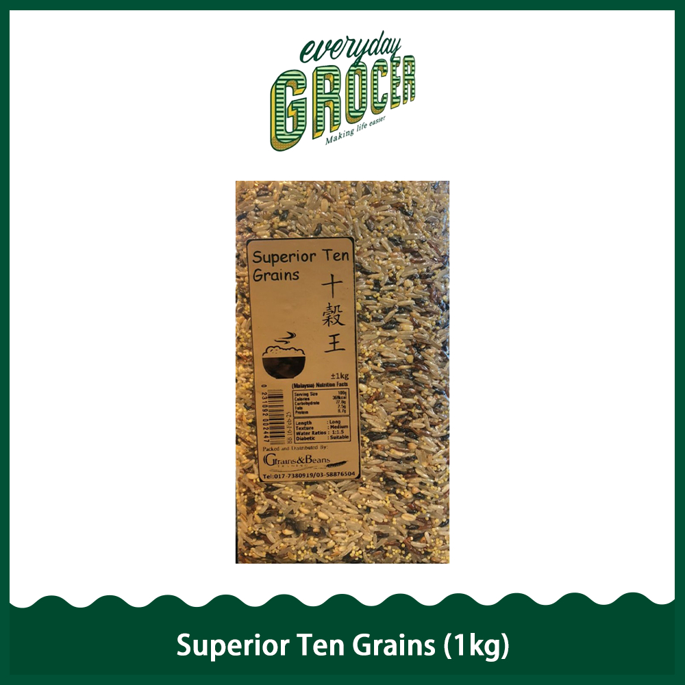 Grains & Beans Superior Ten Grains 1kg 十谷王 | Shopee Malaysia