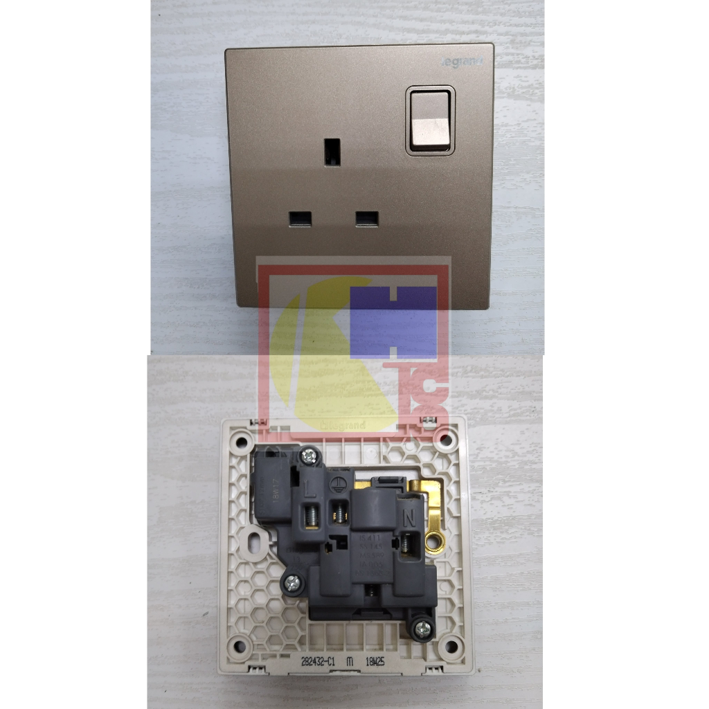 LEGRAND GALION (CHAMPAGNE) 13A SWITCH SOCKET *DISPLAY SET | Shopee Malaysia