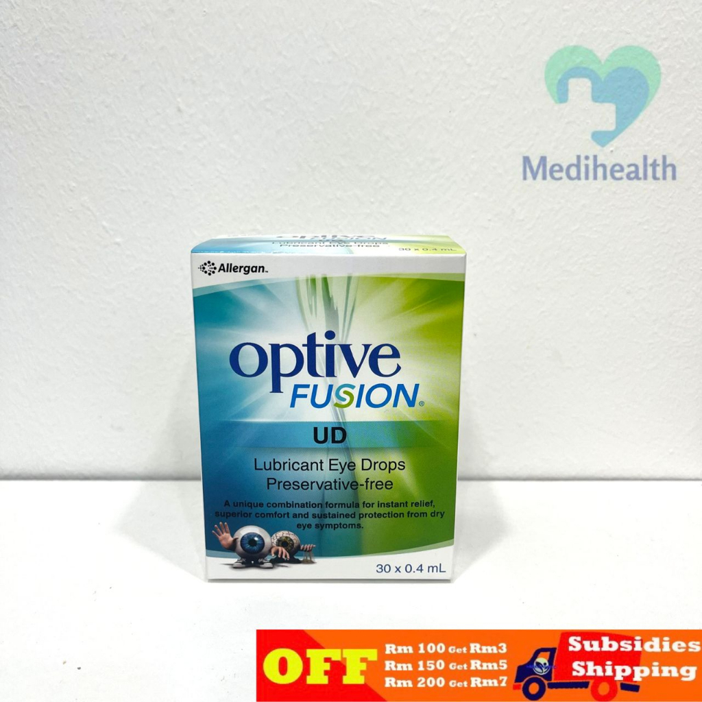 Optive Fusion Lubricant Eye Drops ( 10ML / 30'S X 0.4ML) | Shopee Malaysia