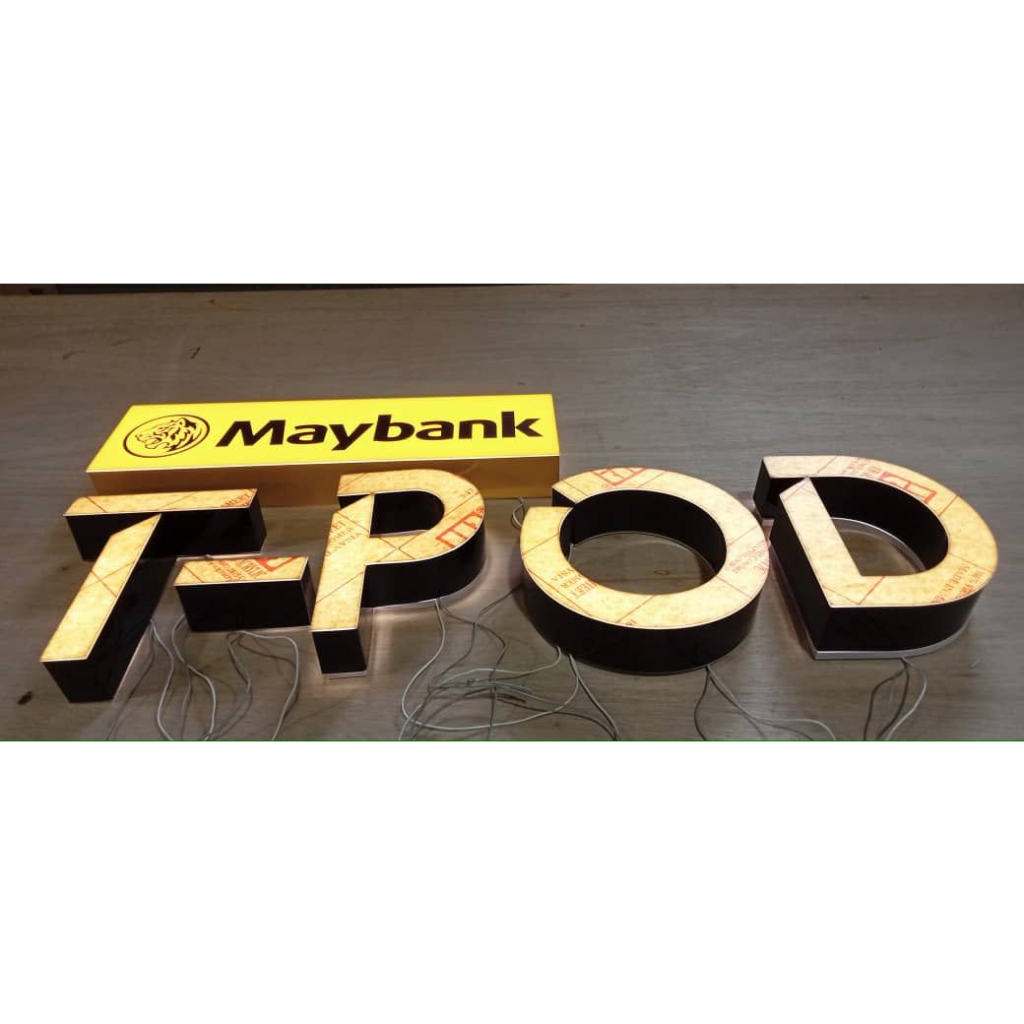 CUSTOM ALUMINIUM ACRYLIC BOX UP LETTERING | Shopee Malaysia