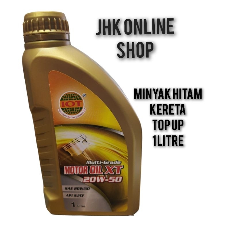 ENGINE OIL XT 20W-50 1LITER IOT-(minyak hitam tambah kereta) | Shopee ...