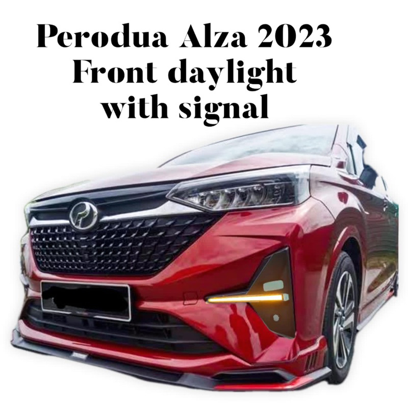 Perodua alza 2022 2023 2024 front bumper drl led daytime daylight cover ...