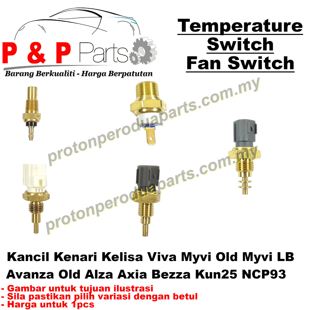 Temperature Switch Fan Switch - Perodua Kancil Kenari Kelisa Viva Myvi ...