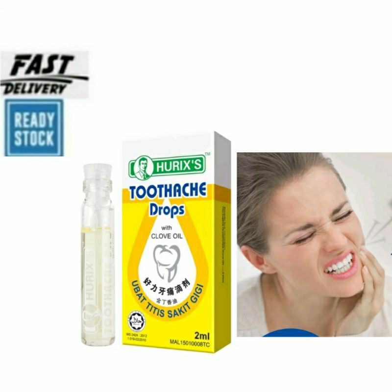 HURIX'S Toothache Drops Exo:02/2027 With Clove Oil | Shopee Malaysia