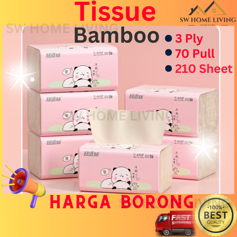 SW Bamboo Soft Facial Tissue Paper Pocket Soft Handy Travel Tissue ...