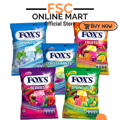 [FSC] Fox's Crystal Clear Candy (Pouch Bag) 90gm | Shopee Malaysia