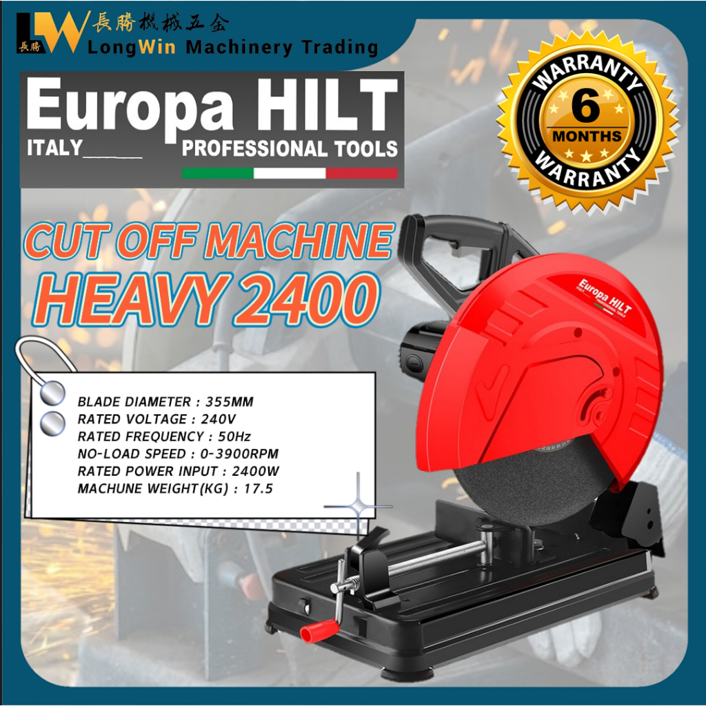 Europa HILT Heavy 2400 CUT OFF MACHINE 14" 355MM 240V ( HEAVY DUTY CAST ...