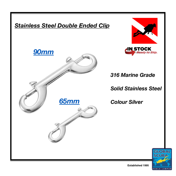 Stainless Steel Double Ended Clip for Scuba Diving | Shopee Malaysia