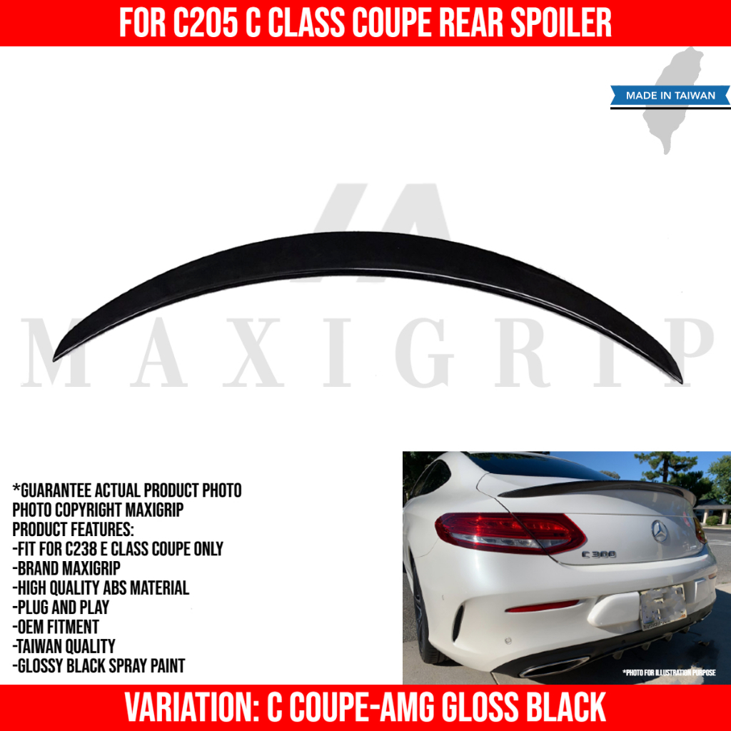 Mercedes benz W205 C205 coupe C class rear spoiler roof spoiler trunk ...