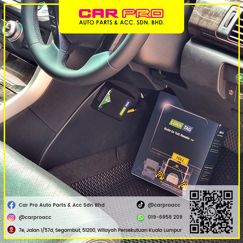 (👍Siap Pasang🔧) LOKATAG Built-In Toll Smart Tag Reader with Balance ...