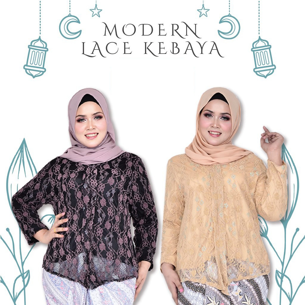 6764 [VIEW] (RAYA COLLECTION) PLUS SIZE MUSLIMAH KEBAYA SALOMA | Shopee ...