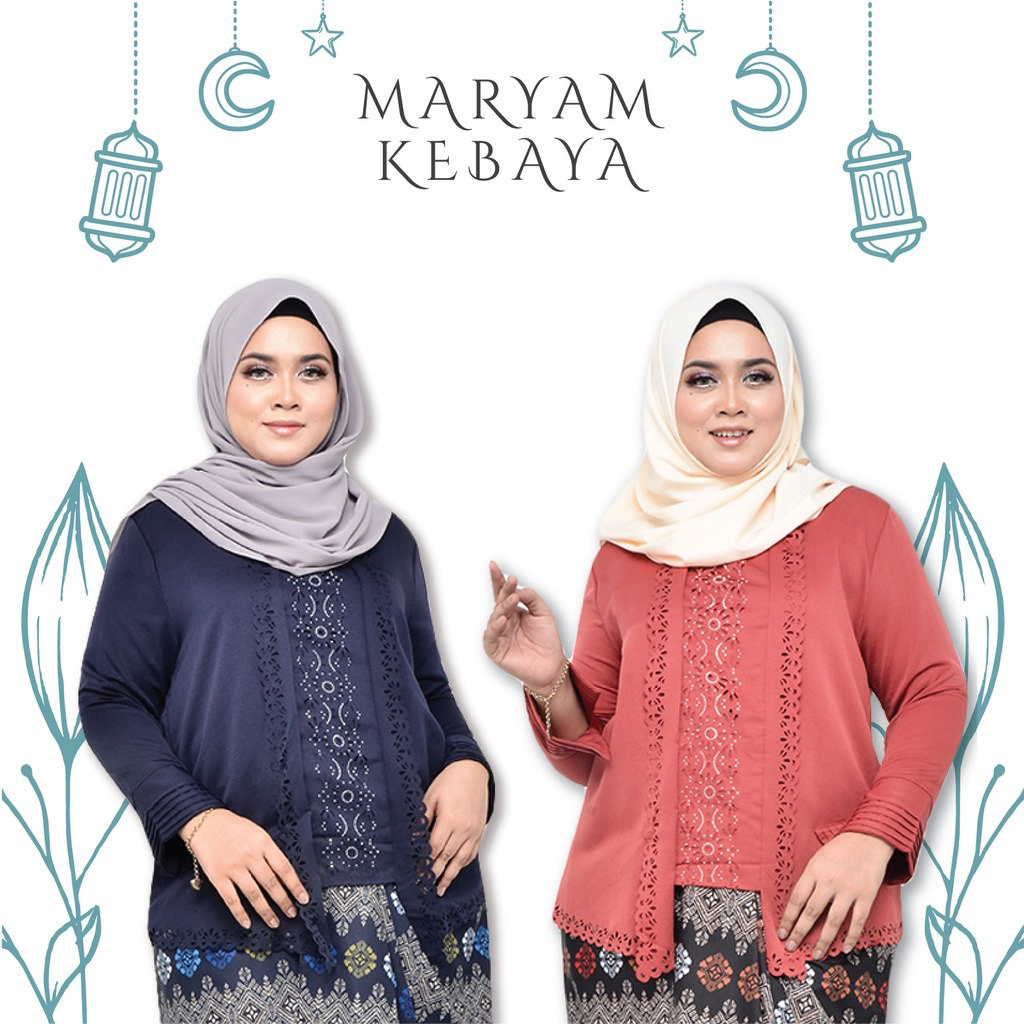 2800 [VIEW] (RAYA COLLECTION) PLUS SIZE MUSLIMAH MARIAM KEBAYA | Shopee ...