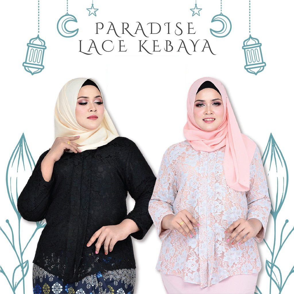 6765 [VIEW] (RAYA COLLECTION) PLUS SIZE MUSLIMAH PARADISE LACE KEBAYA ...