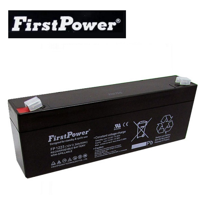 FirstPower 12V 2.3Ah Rechargeable Sealed Lead Acid Battery - FP1223 | Shopee Malaysia