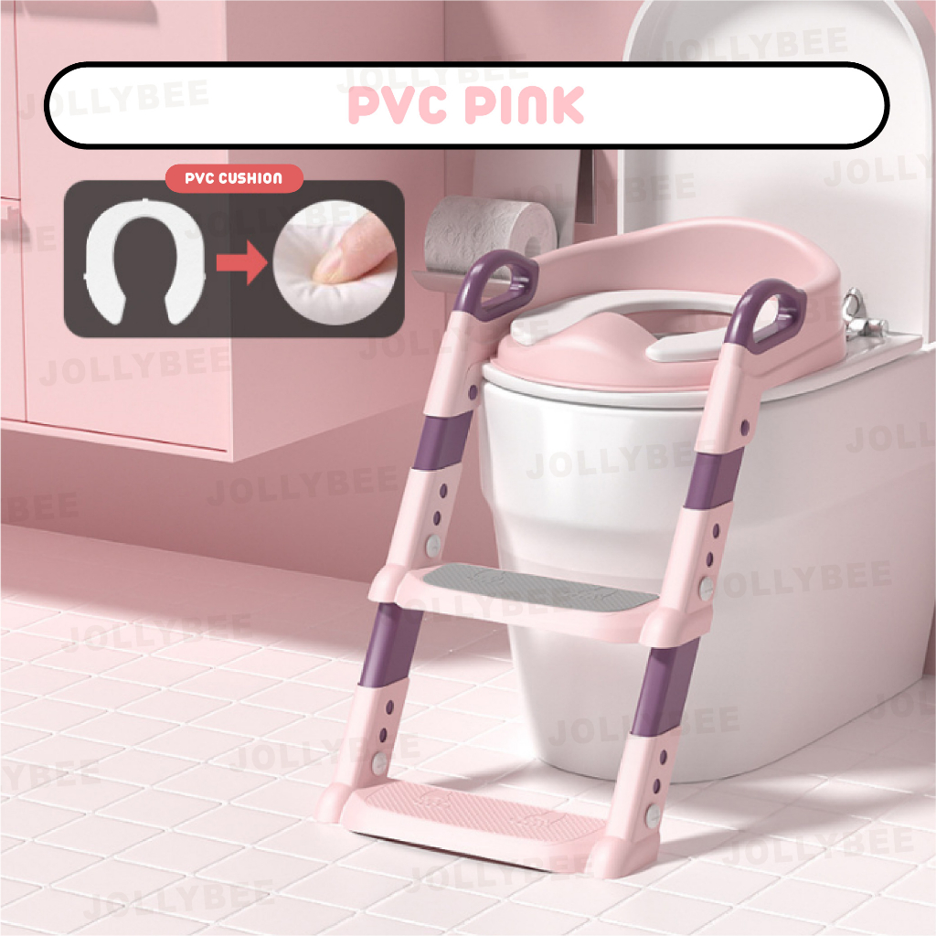 Jollybee Foldable Potty Seat Training Adjustable Potty Toilet Bowl with ...