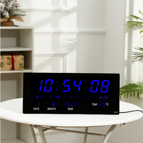 Digital LED Number Clock Digital Clock LED Jam Meja Digital LED Wall ...