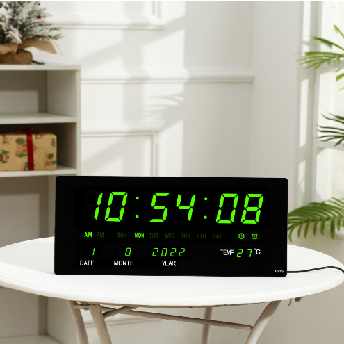 Digital LED Number Clock Digital Clock LED Jam Meja Digital LED Wall ...