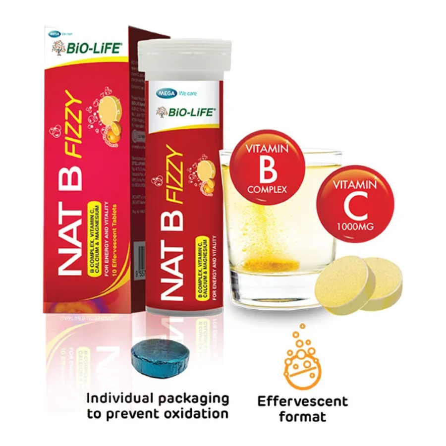 Bio-Life Nat B Fizzy Effervescent Tablets (10's) | Shopee Malaysia