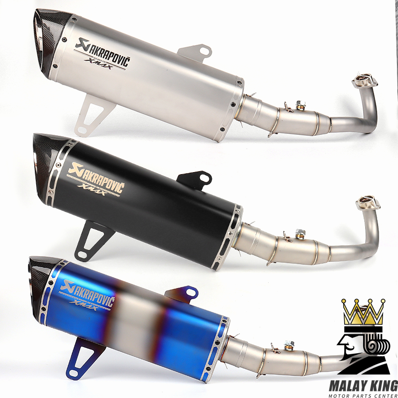 Motorcycle Akrapovic scooter XMAX250 muffler xmax300 NEW exhaust pipe ...