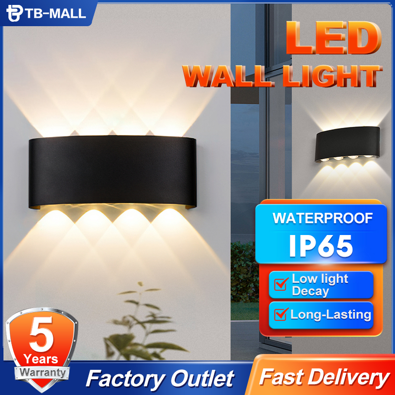Aluminum LED Wall Lamp Lampu Dinding Lampu Effect Effect Light ...