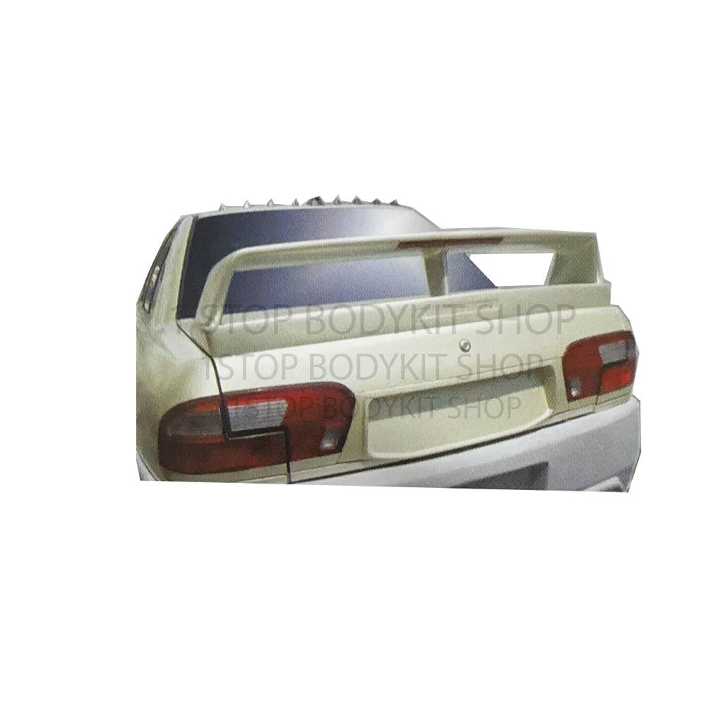 PROTON WIRA SALOON SPOILER EVO 2 (LED)（FIBER GETAH ) SKIRT LIP BODYKIT ...