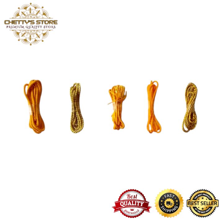 THALI KAYIRU (NYLON/GOLD/GOLD GLITTER) | Shopee Malaysia