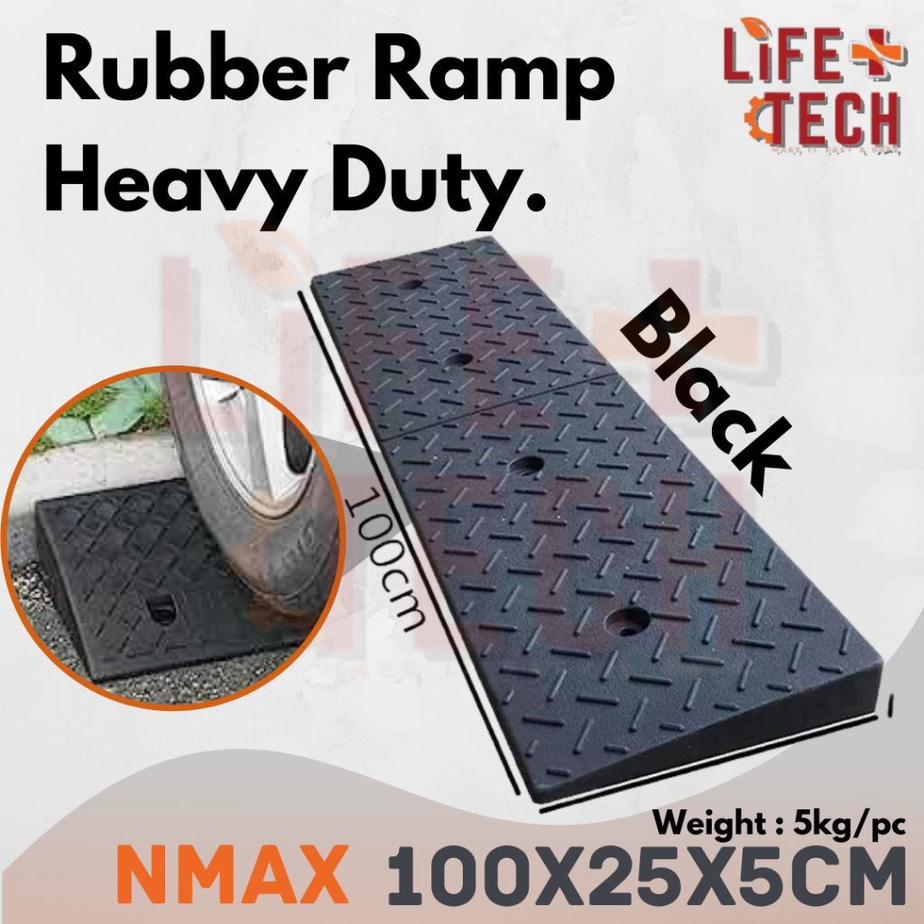 [READY STOCK] Heavy Duty Rubber Plastic Threshold Ramp - for easily ...