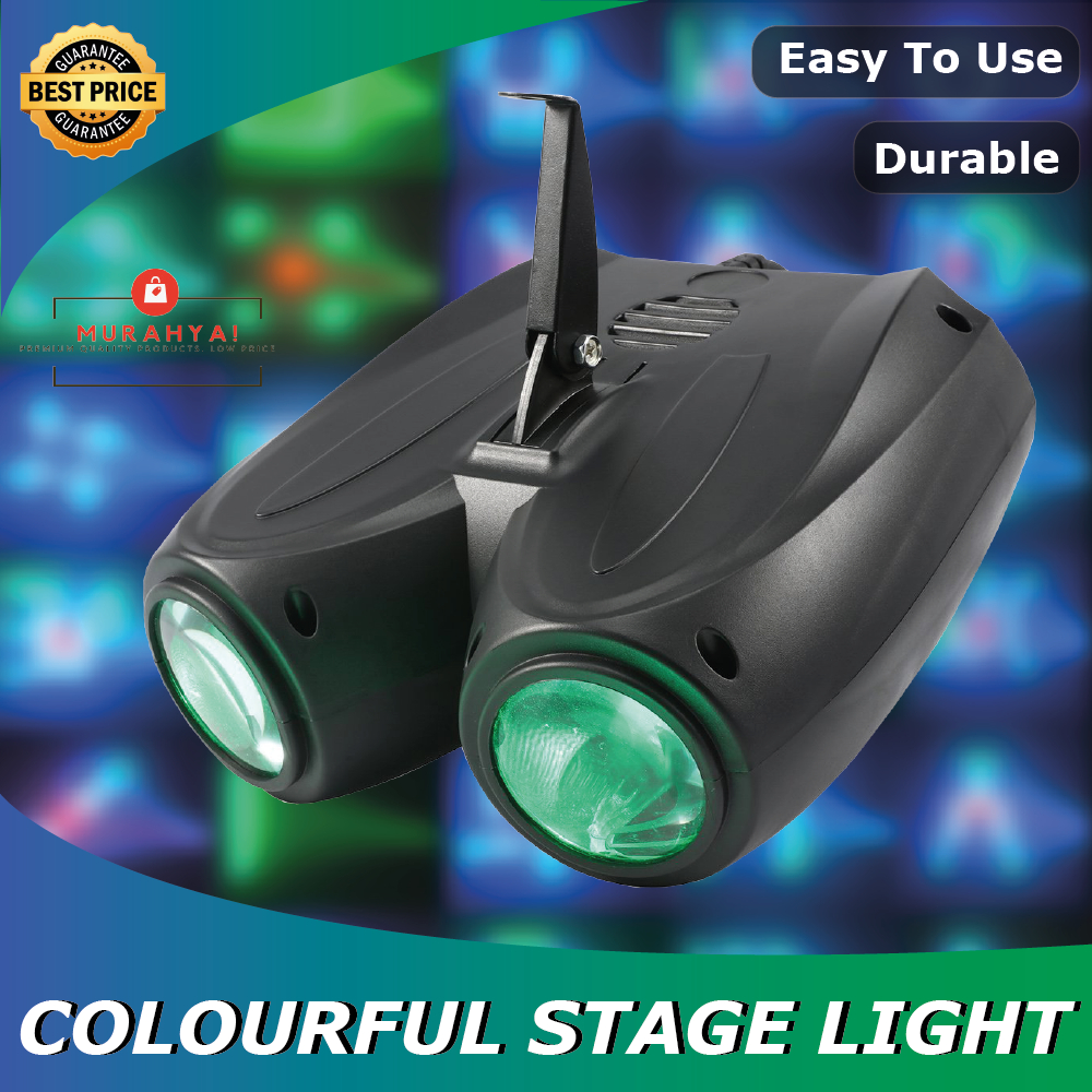 Led Colorful Stage Light Effect RGBW Double Head Airship Sound Active ...