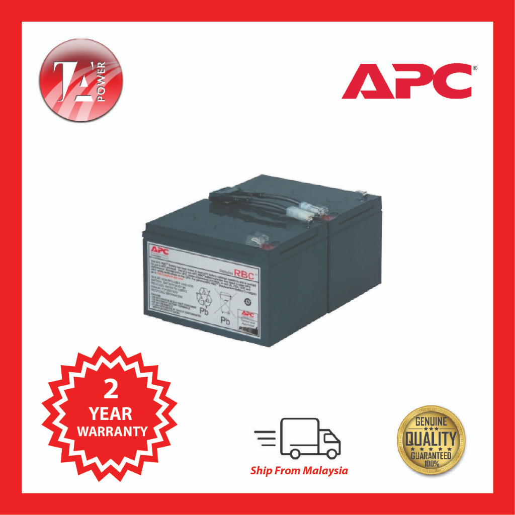 [LIMITED STOCK] APC RBC6 Replacement Battery Cartridge #6, 2 Years Warranty | Shopee Malaysia