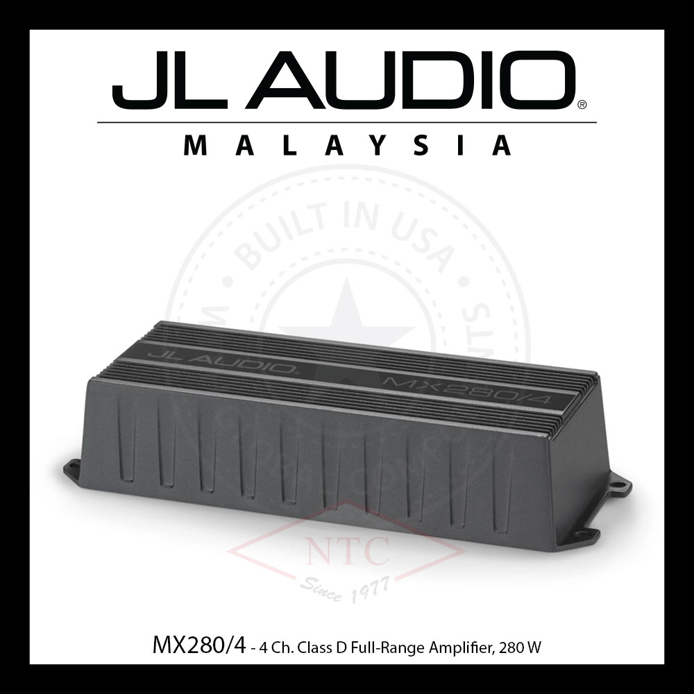 JL Audio Compact marine/powersports 4-channel Class D Full-Range ...