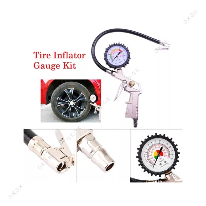 Inflator And Gauge Kit/Tire Inflating Gun | Shopee Malaysia