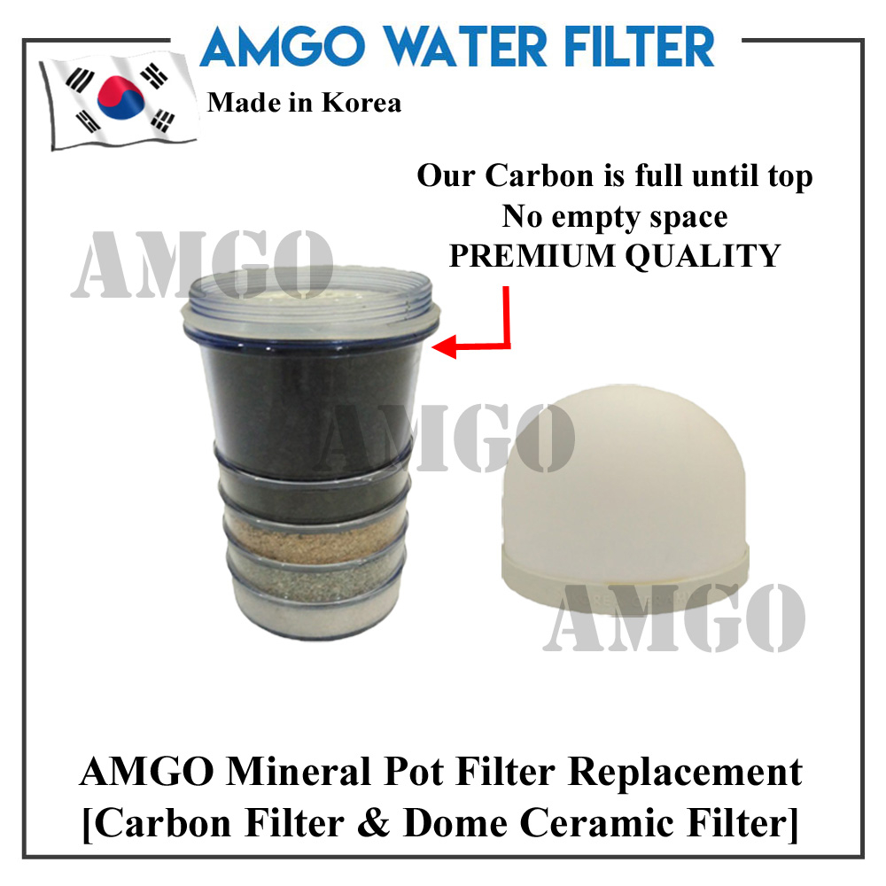 AMGO Water System Ceramic Dome and Multi Stage Carbon Mineral Filter ...