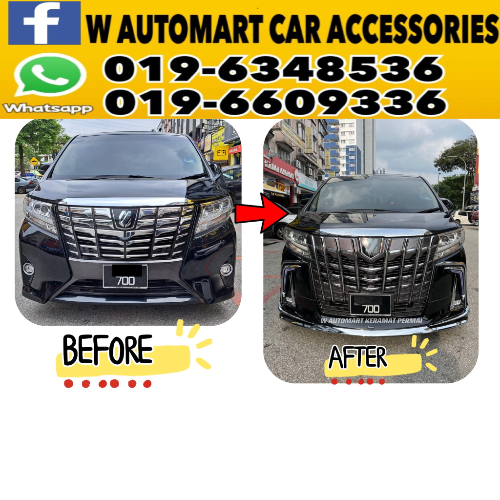 ALPHARD 15 NORMAL CONVERT 18 AERO NO NEED CHANGE HEAD LAMP | Shopee ...