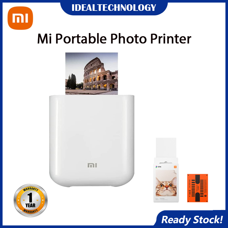 （Ready Stock）Xiaomi Mi Portable Photo Printer with AR Audio Photos ...