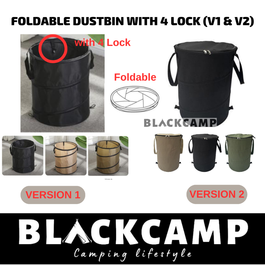 Camping Foldable Dustbin Garbage Bin Trash Portable Outdoor Picnic ...