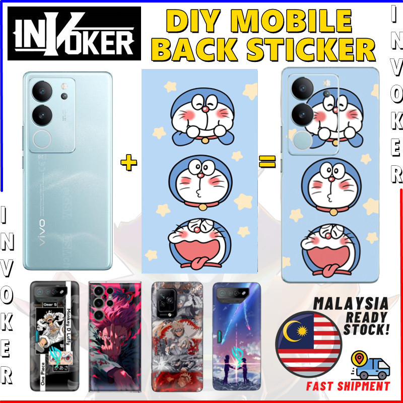 Vivo V50 Lite 5G / V40 V30 V30e V29 Pro V29e V27 Pro V27e V25 V23 小叮当 多啦A梦 电话背膜 DOREAMON DIY ...