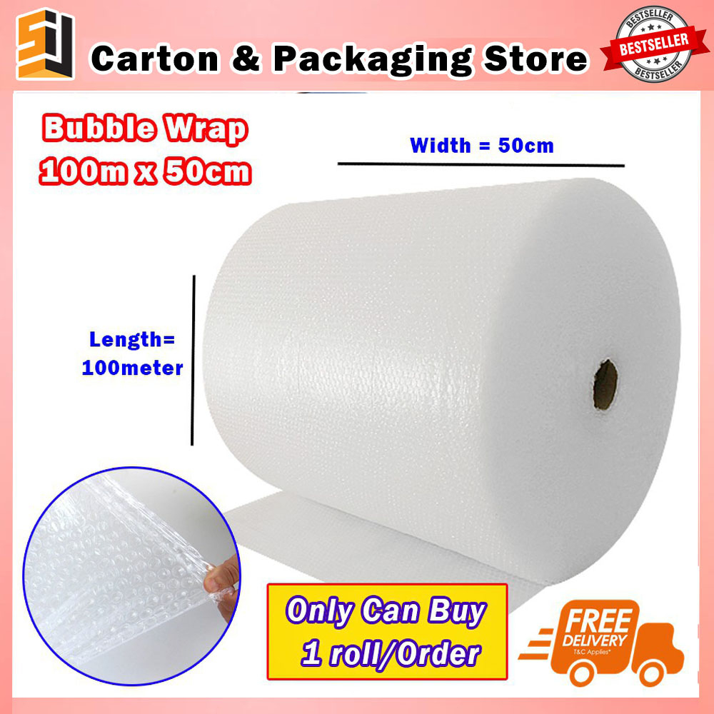 Bubble Wrap 100m x 0.5m (Only Can Buy 1 roll) | Shopee Malaysia