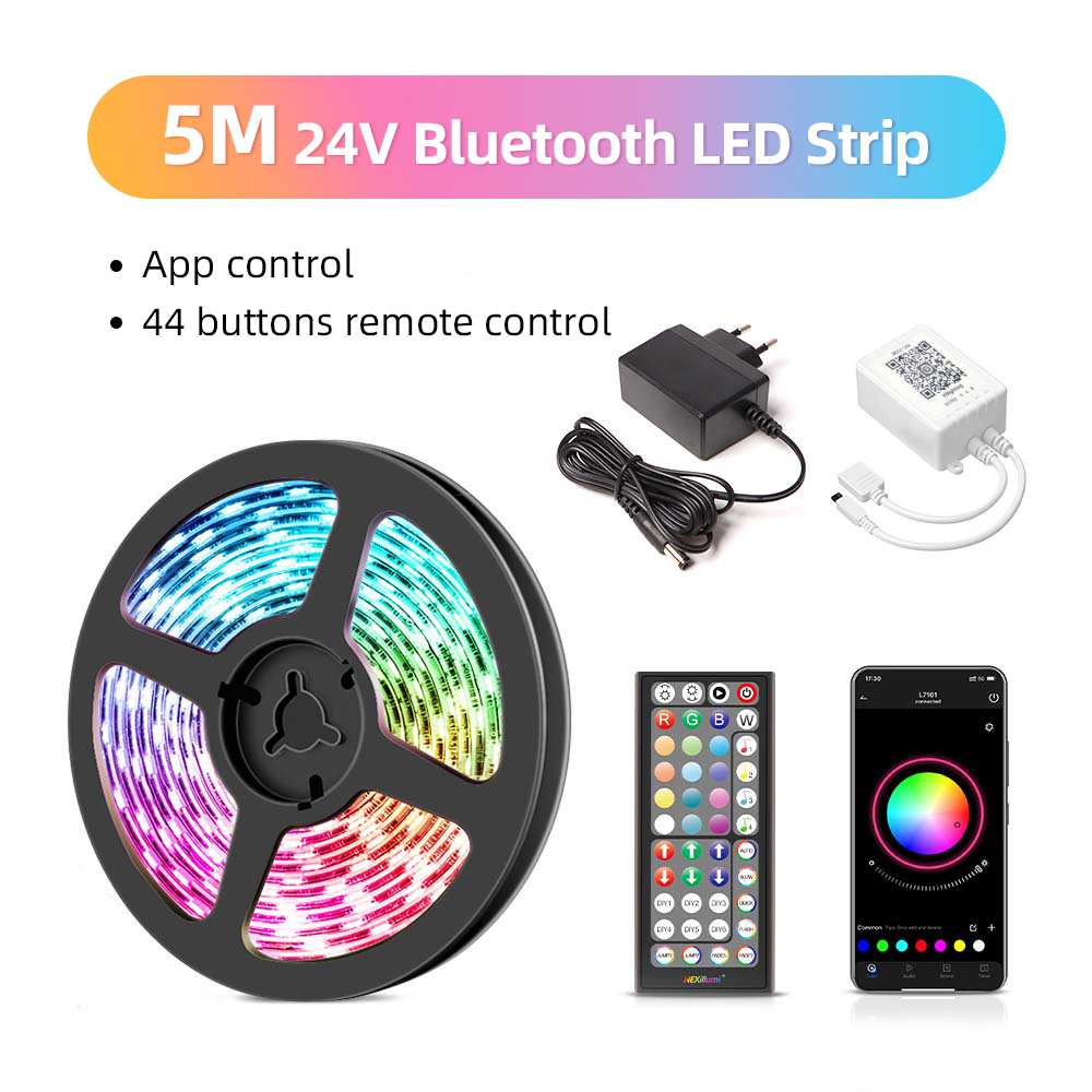 led light strip light Rgb15/ 20/30/40M with Remote APP control for ...