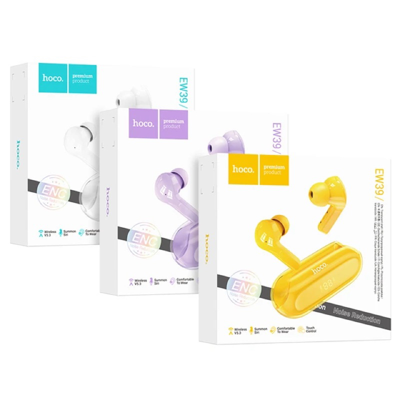 HOCO EW39 True Wireless ENC Noise Reduction BT headset | Shopee Malaysia