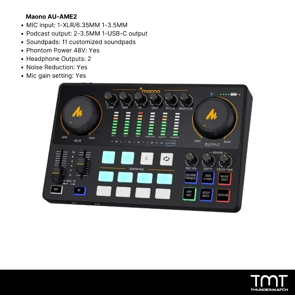MAONO AME2 Maonocaster Integrated Audio Production Studio AU-AM200 / AU ...