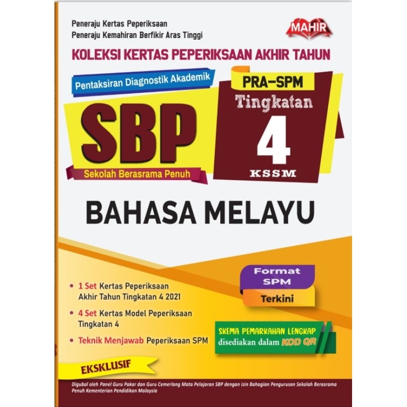 [2023] Koleksi Kertas Peperiksaan Akhir Tahun Sbp Tingkatan 4 Kssm