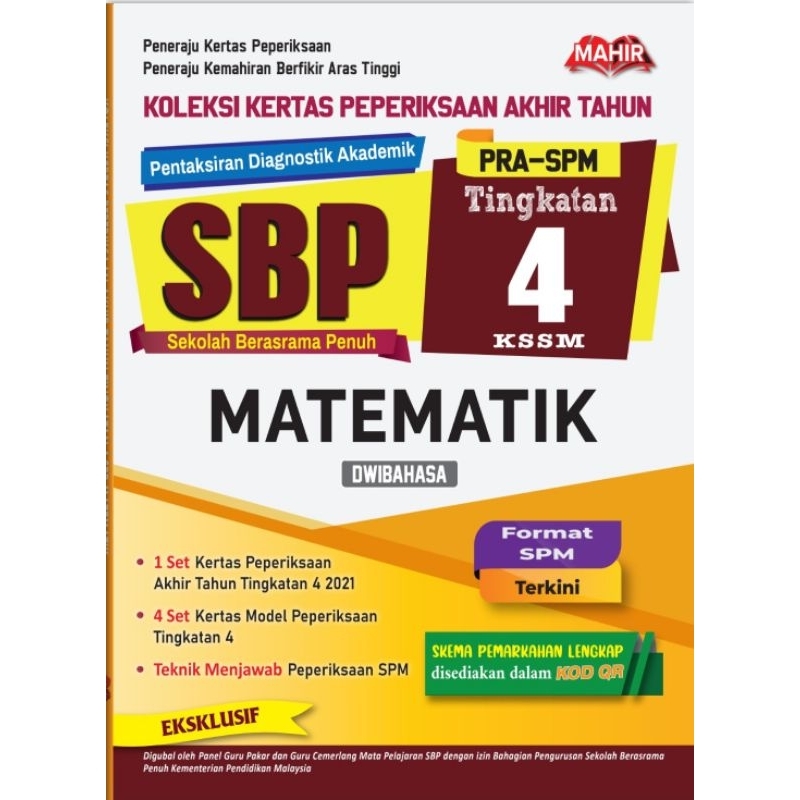 [2023] Koleksi Kertas Peperiksaan Akhir Tahun SBP Tingkatan 4 KSSM ...