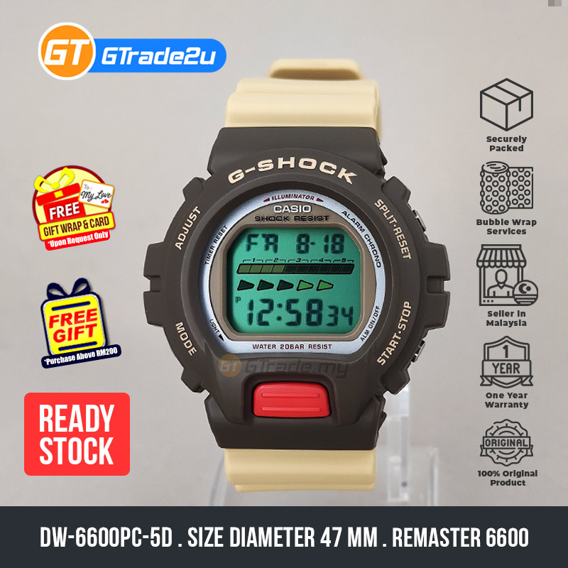 Original G Shock Men DW-6600PC-5D DW6600PC-5D Digital Remaster 6600 ...