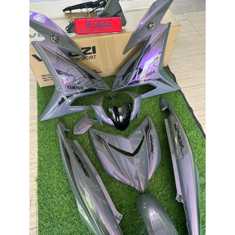 Coverset Y15 V2 custom colour MX King galaxy grey jenama velozi warna ...