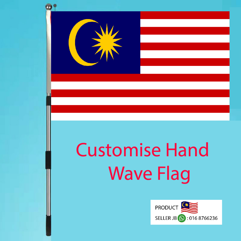 (READY STOCK) Extendable Tour Guide Hand Flag Pole/ Telescopic Hand ...