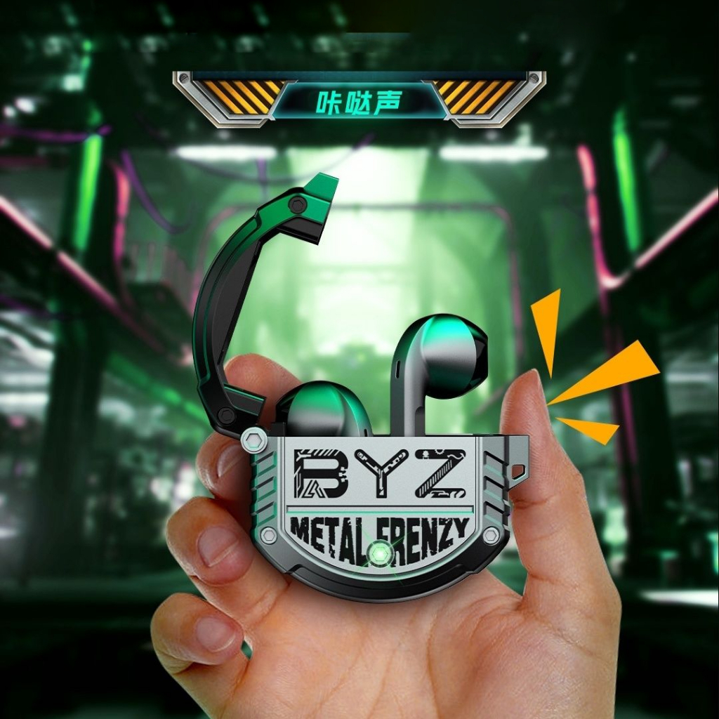 BYZ Bluetooth 5.3 Earbuds Earphones Metal Alloy Wireless Headphones ...