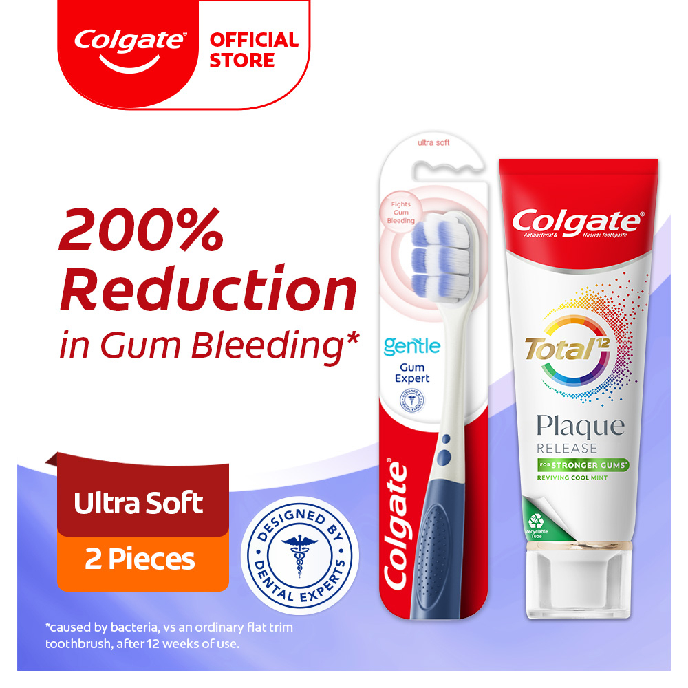 Colgate Gentle Gum Expert Toothbrush 1's + Total Plaque Release ...