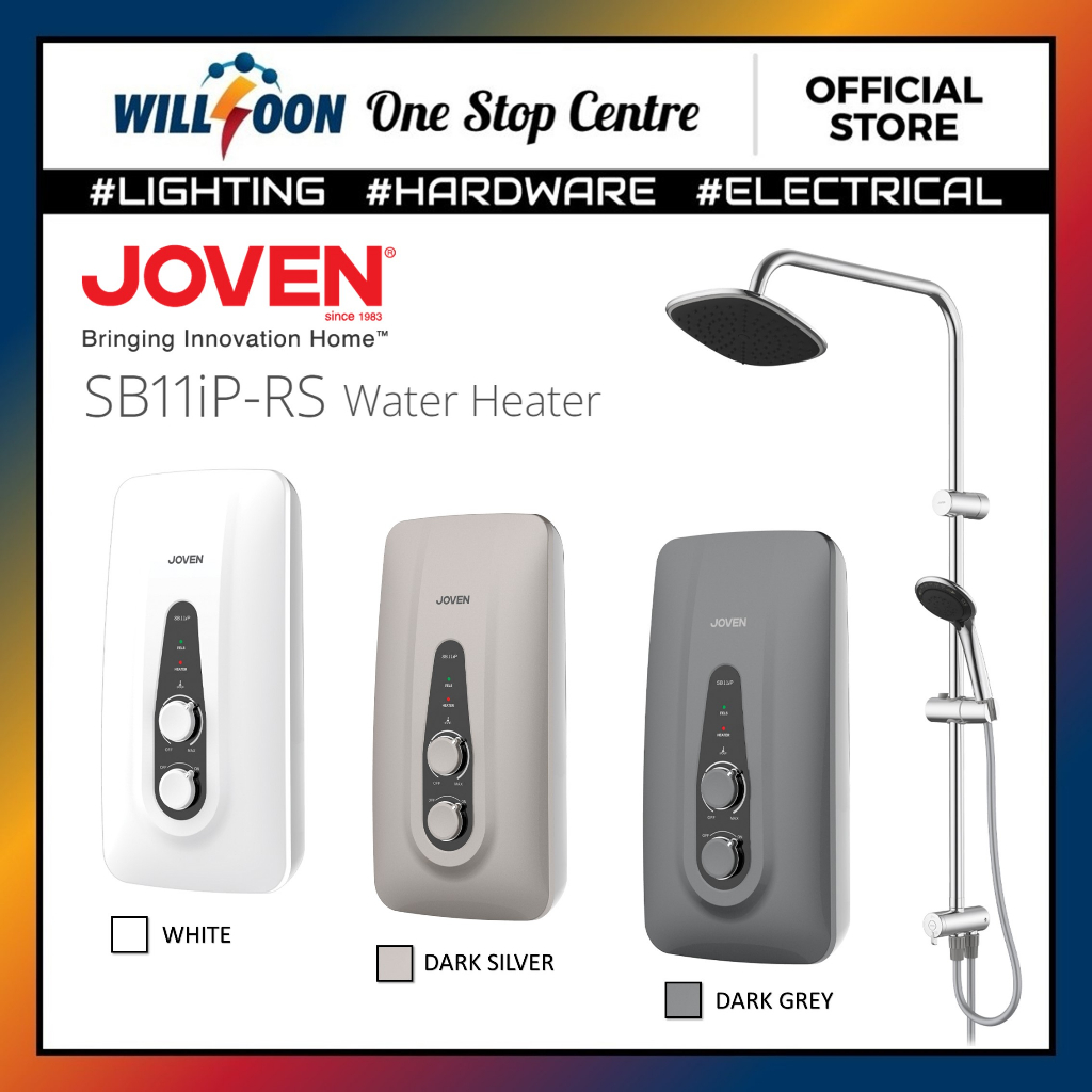 JOVEN SB11iP Water Heater With Inverter DC Booster PUMP SB11iP Rain Shower / Instant Shower ...