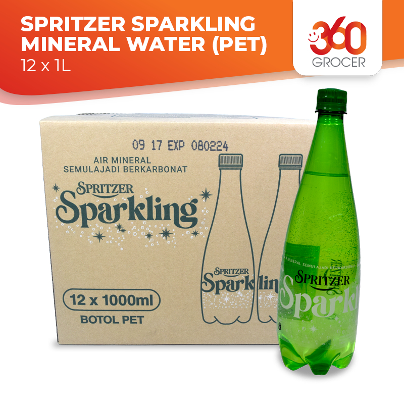 SPRITZER SPARKLING MINERAL WATER - 12 X 1L | Shopee Malaysia